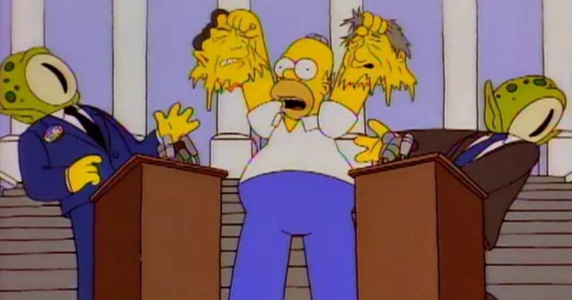 simpsons alien theme