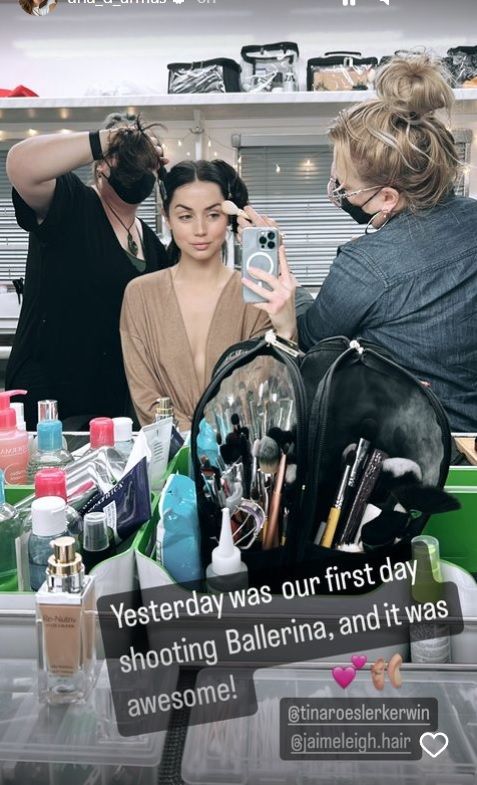 Ballerina Starts Filming in Prague, Ana de Armas Shares First Set Photo