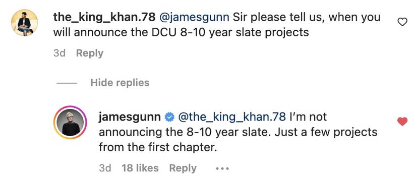 James Gunn Teases How Much of DC Studios' Slate Will We See This Month
