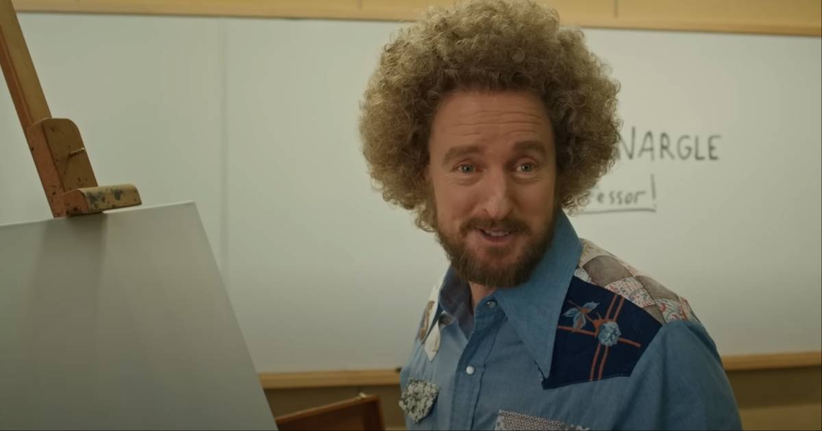 Paint Trailer Imagines Owen Wilson as a Bob Ross-Inspired Artist