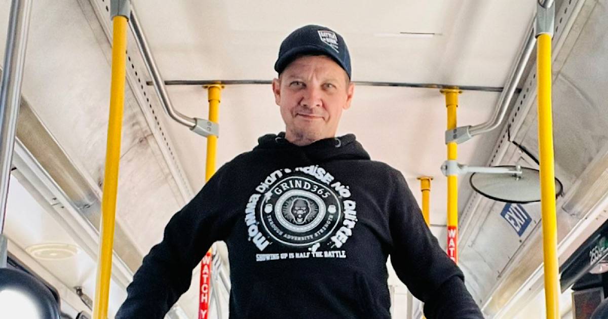Jeremy Renner Shares Motivational Workout Video and First Bus Trip ...