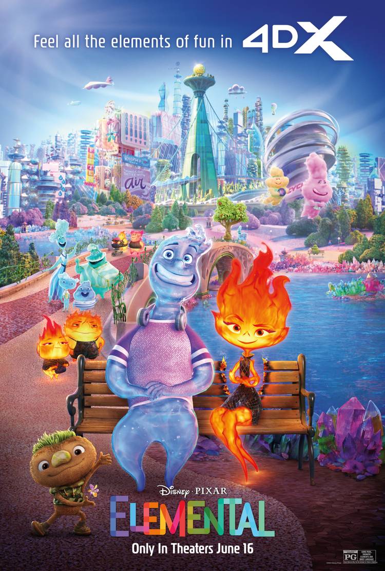 Elemental 4dx Poster Further Teases Pixar S Element City