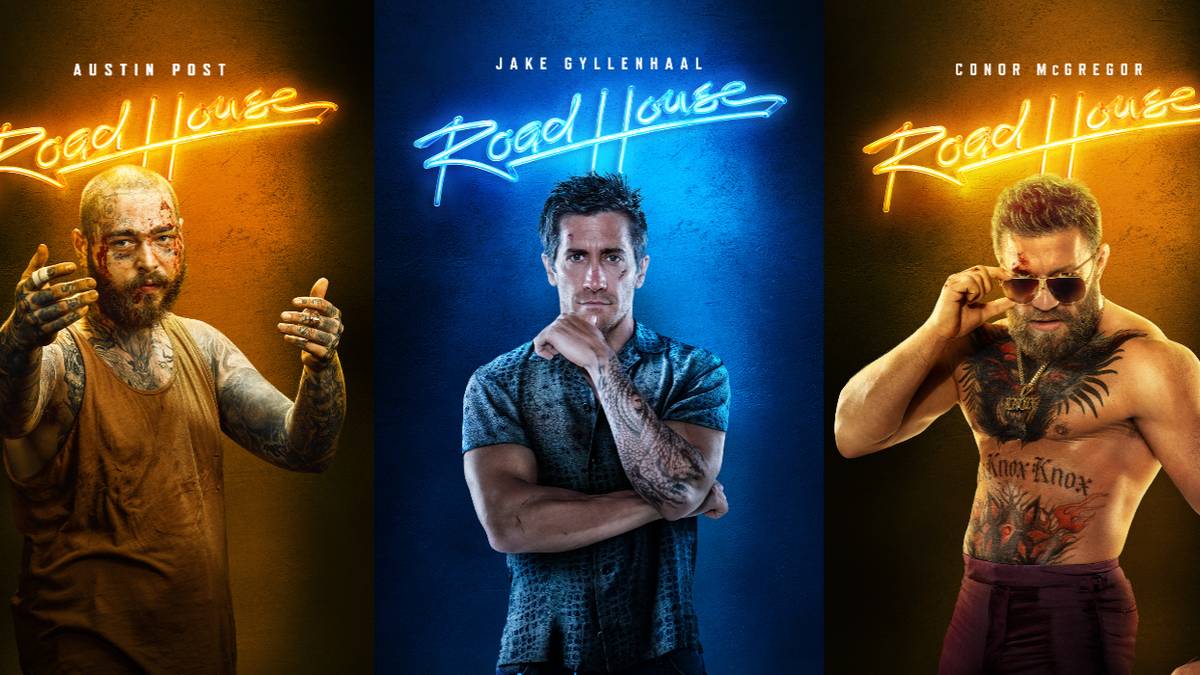 Road House Remake First Poster Finds Jake Gyllenhaal Battered, Bloody ...