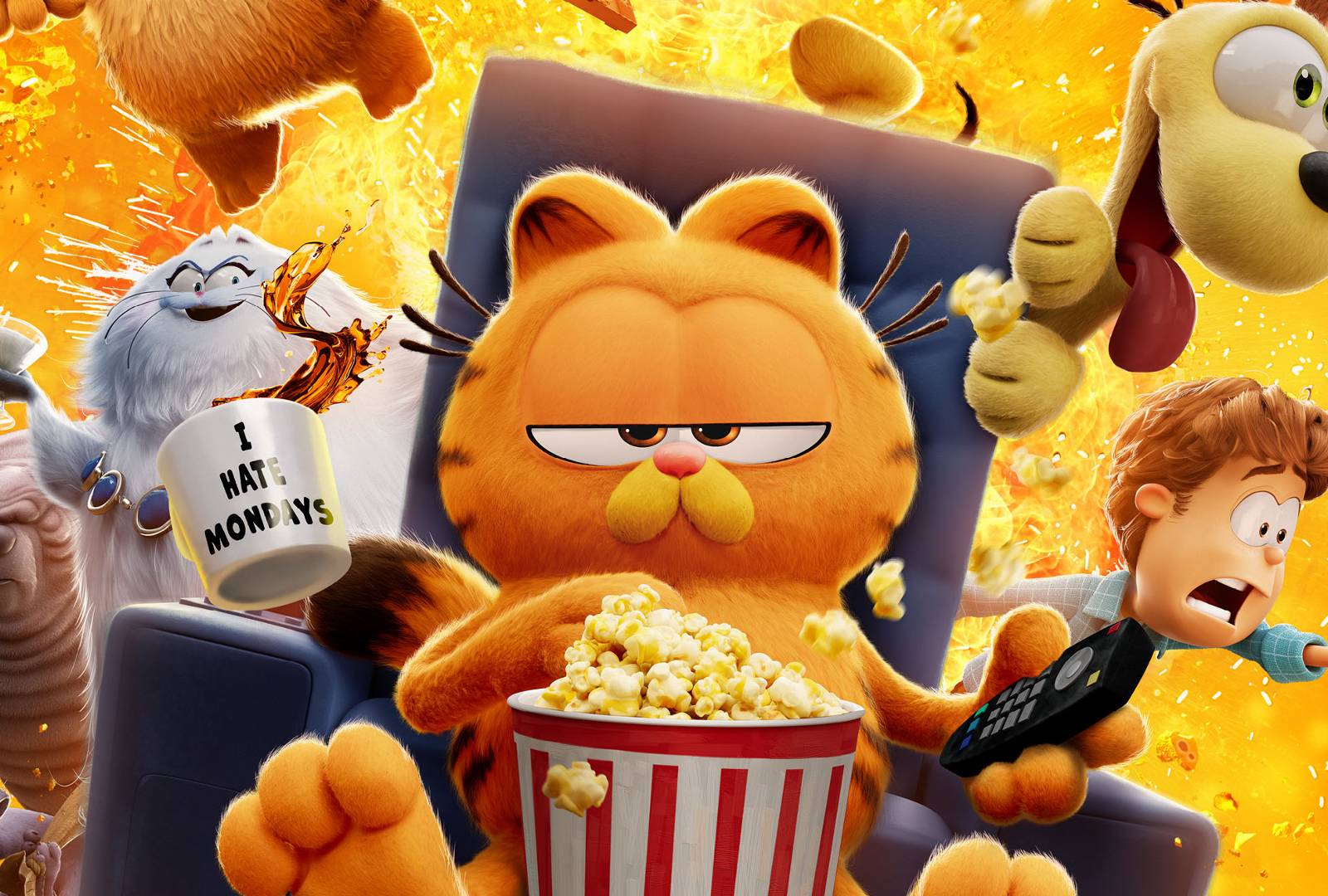 Garfield Comiendo Comida