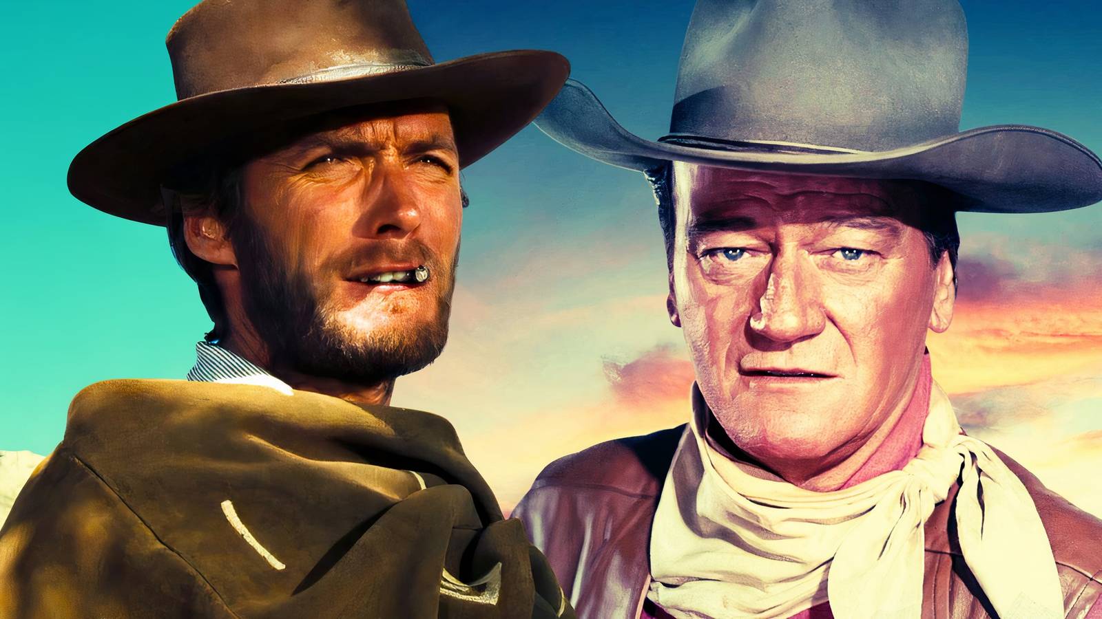 Why Clint Eastwood and John Wayne Never Worked Together, Explained