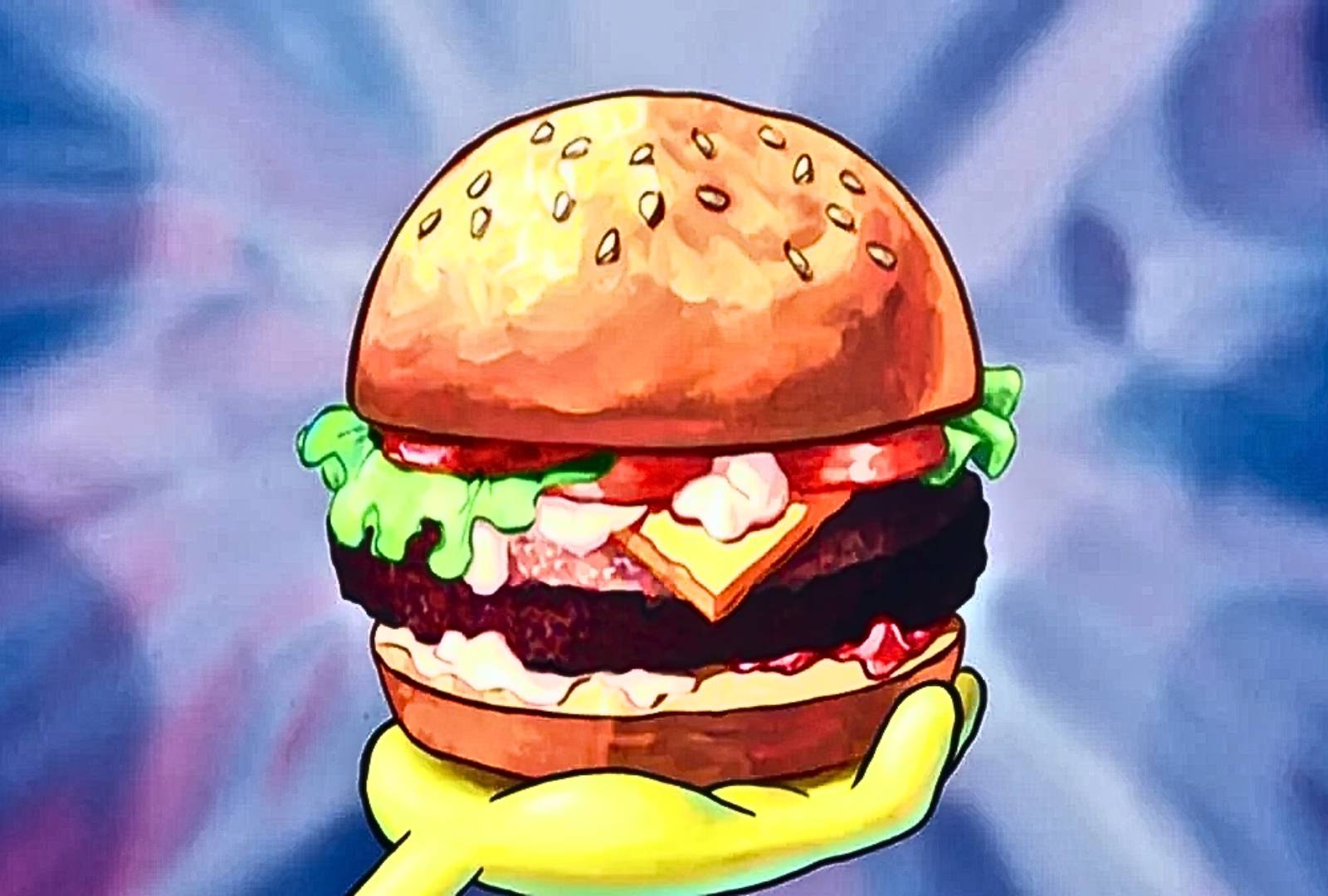 Colorful Krabby Patty