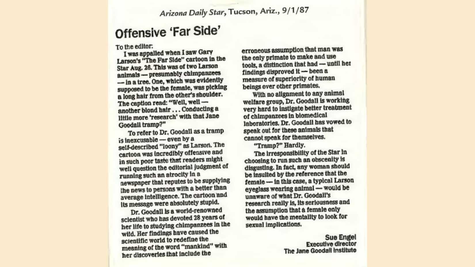 38 Years Ago, a 'Far Side' Strip Almost Got Gary Larson in Legal Trouble