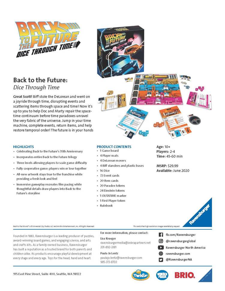 Back to the Future: Dice Through Time Game Puts the Future in Your Hands