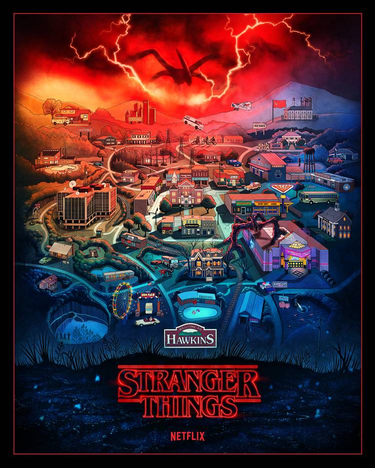 Stranger Things Season 4 Map Highlights Hawkins' Most Iconic Locations