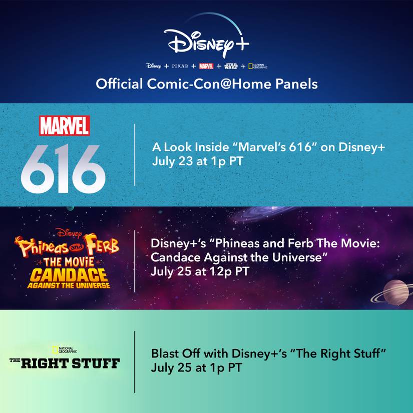 Disney+ Joins Comic-Con@Home with Marvel's 616, The Right Stuff and ...
