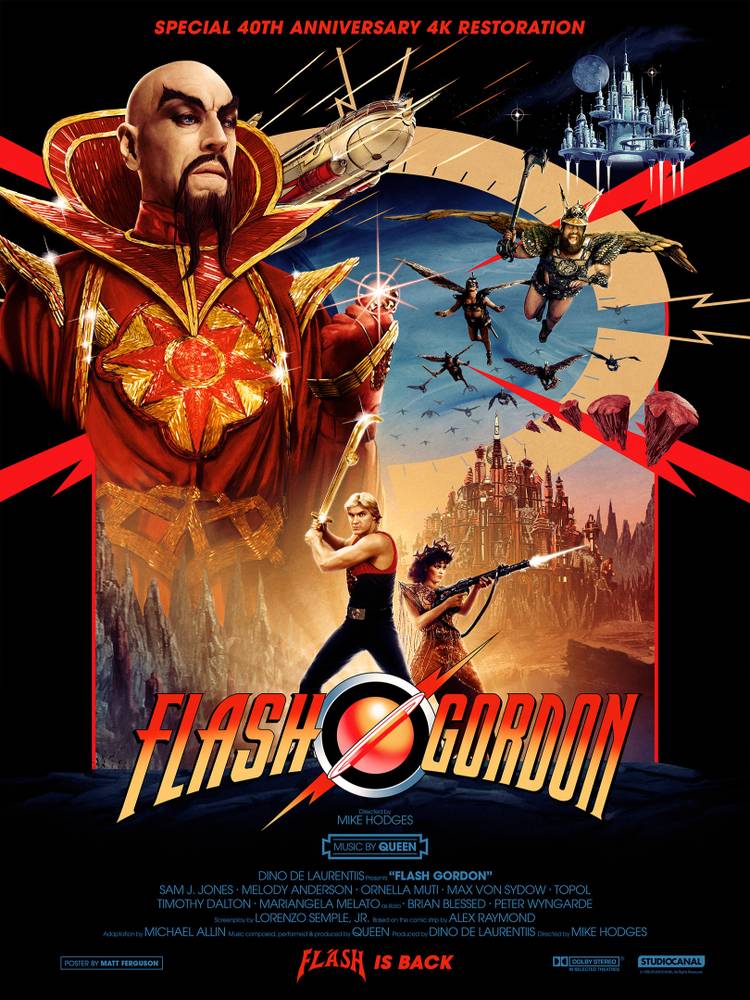 Flash Gordon 40th Anniversary 4K Trailer and Poster Arrive with Blu-ray ...