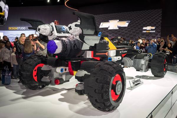 Chevrolet Unveils Life-Sized Lego Batmobile from Lego Batman Movie