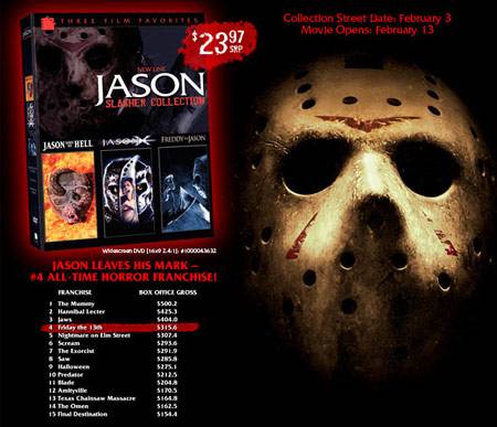 Jason Slasher Collection Brings the Horror to DVD on February 3rd