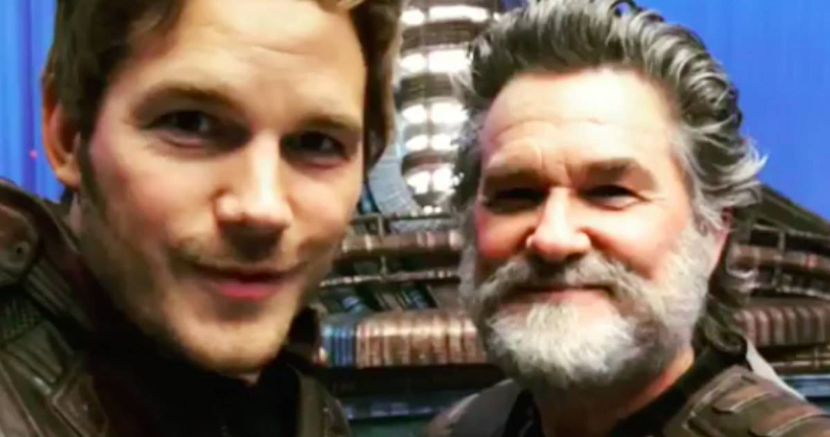 Watch Chris Pratt Geek Out Over Kurt Russell on Guardians 2 Set