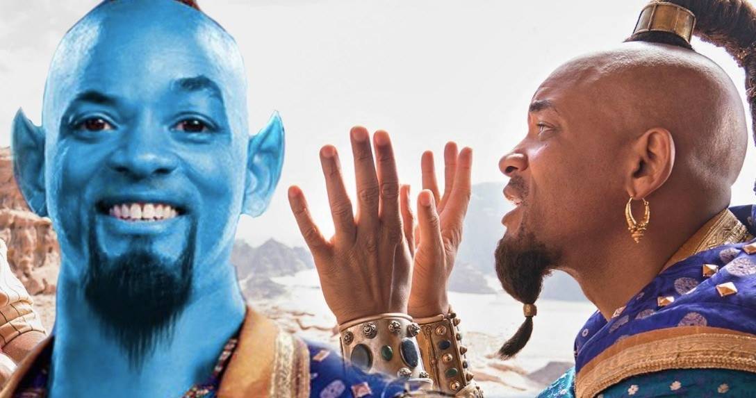 Will Smith Promises Genie Will Be Blue In Disney S Aladdin Remake