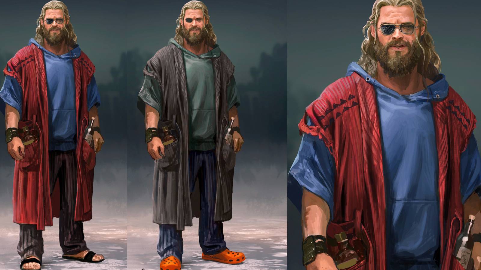 Fat Thor Looks Even More Like Lebowski in New Avengers: Endgame Art