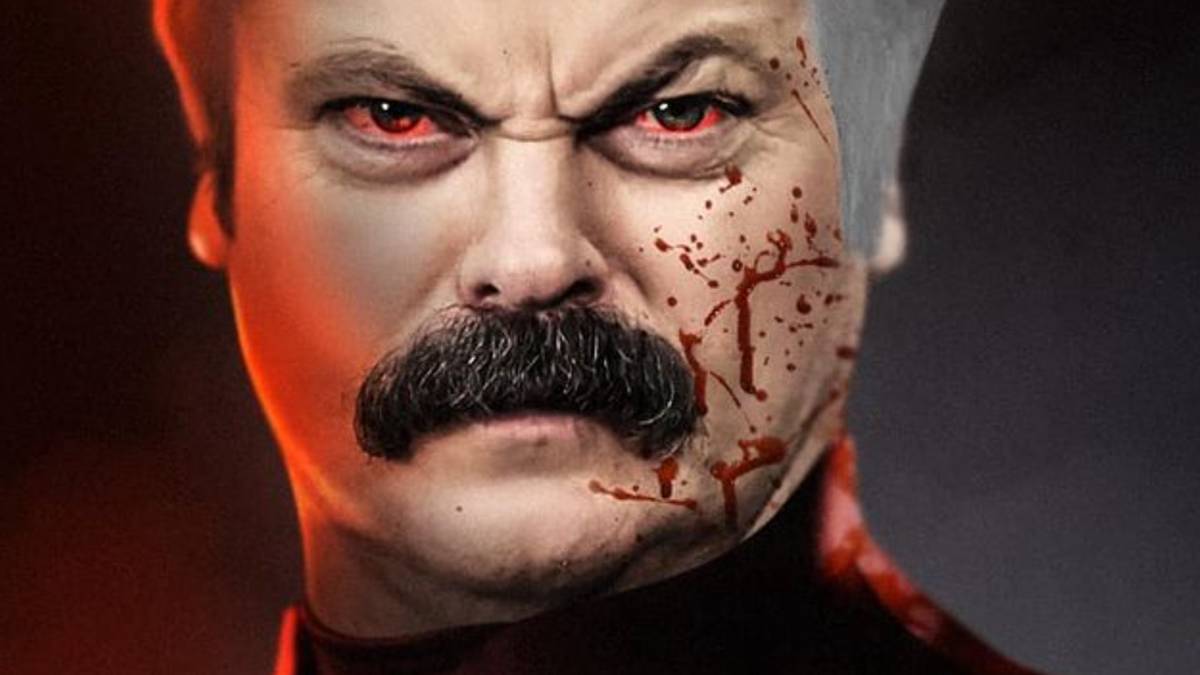 Nick Offerman Is a Blood-Drenched Omni-Man in BossLogic's Latest ...