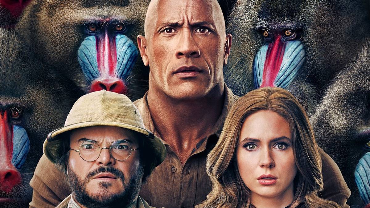 Jumanji: The Next Level IMAX Poster Has The Gang Surrounded by Baboons