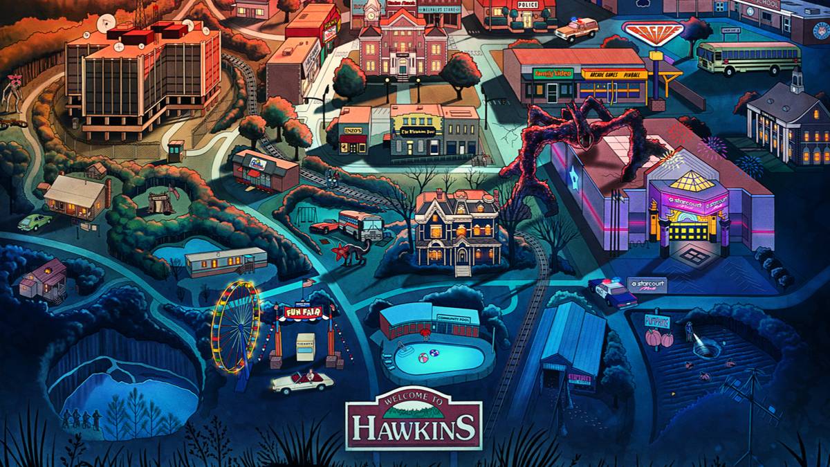 Stranger Things Season 4 Map Highlights Hawkins' Most Iconic Locations