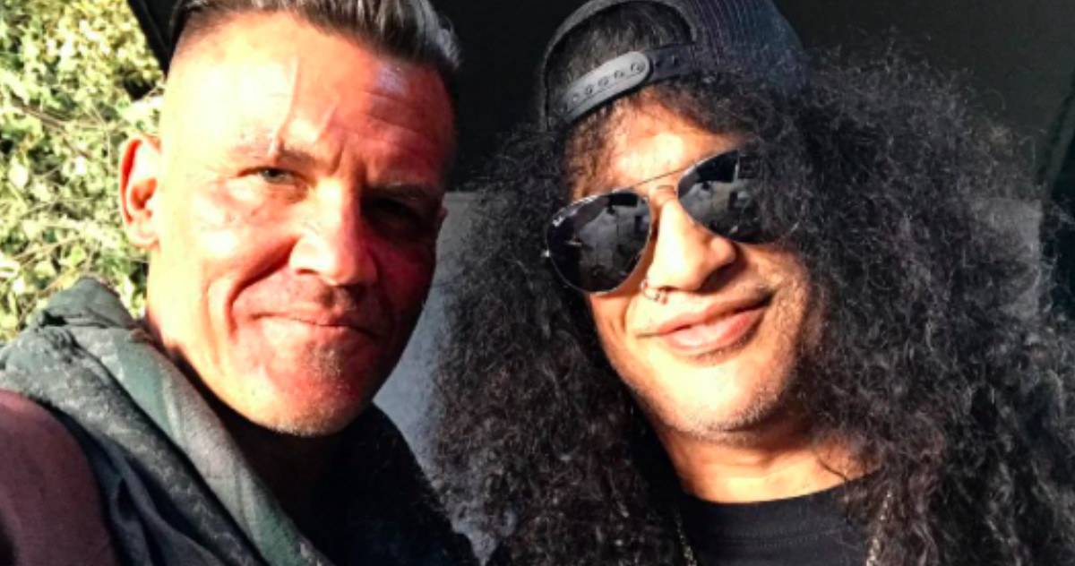 Slash Visits Josh Brolin on Deadpool 2 Set, Is He in the Movie?