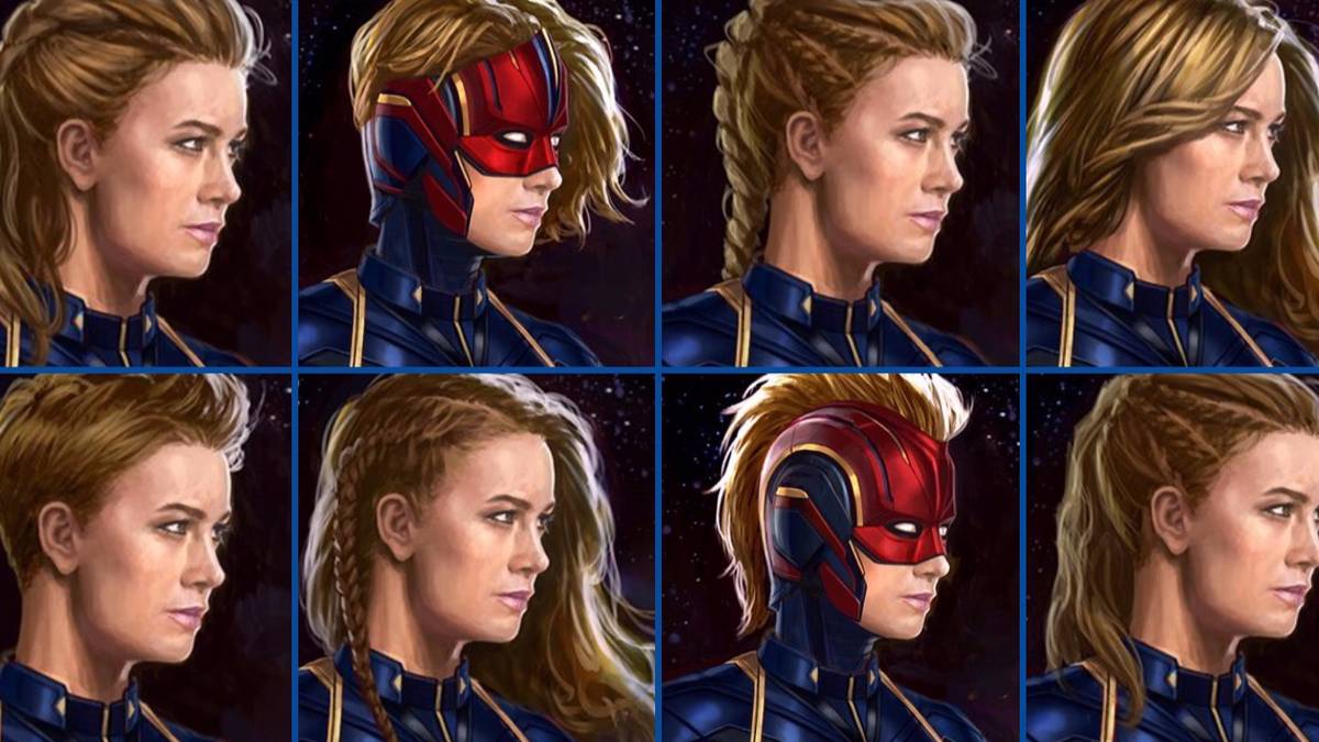 These Alternate Captain Marvel Hairstyles from Avengers: Endgame Are ...