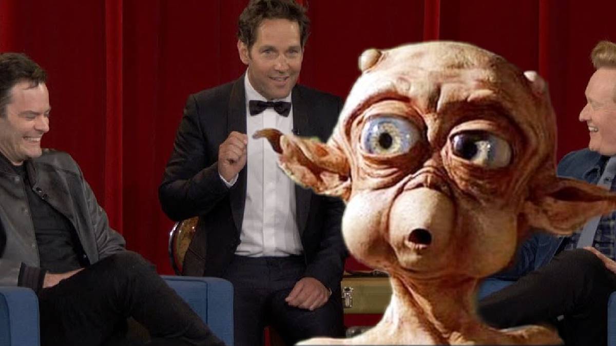 Paul Rudd Crashs Conan to Pull One Final Mac & Me Prank