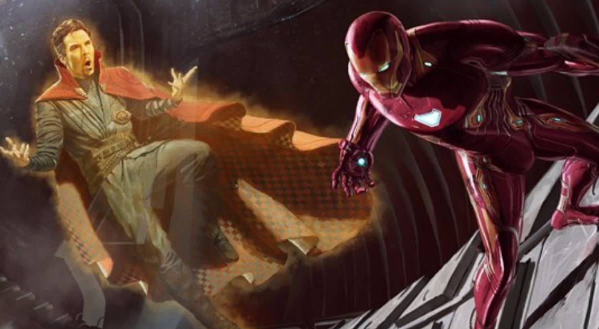 Doctor Strange Hassles Iron Man In Avengers: Infinity War Deleted Scene Art