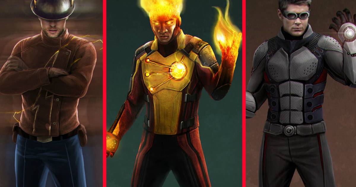 The Flash Concept Art Shows Jay Garrick, Firestorm & Geomancer