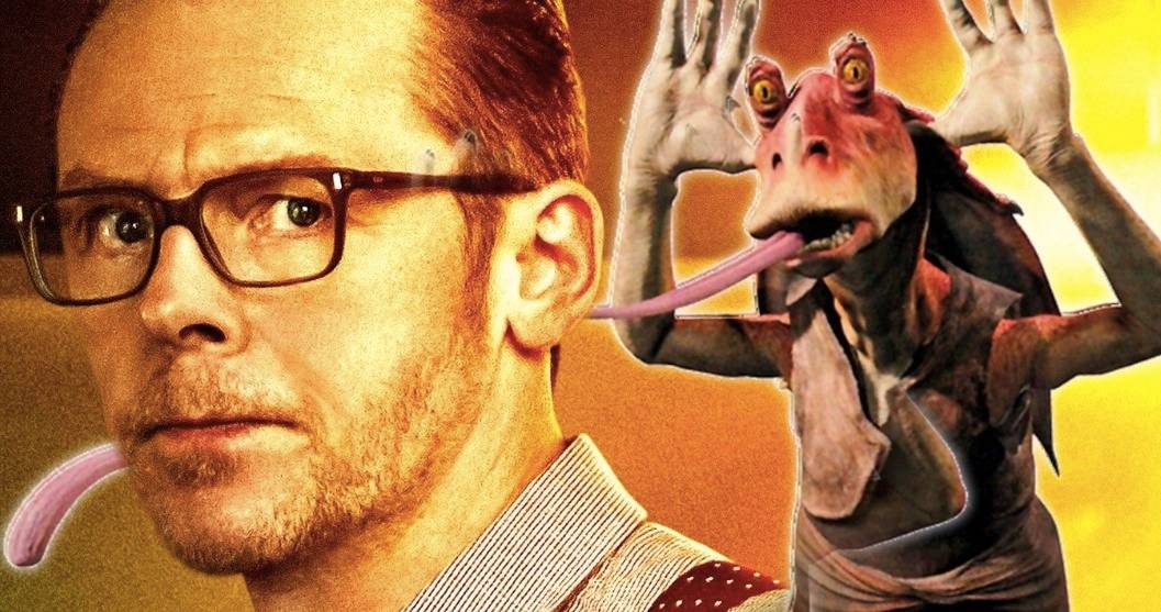 Simon Pegg Is Ashamed of His Jar Jar Binks Bashing Throughout the Years