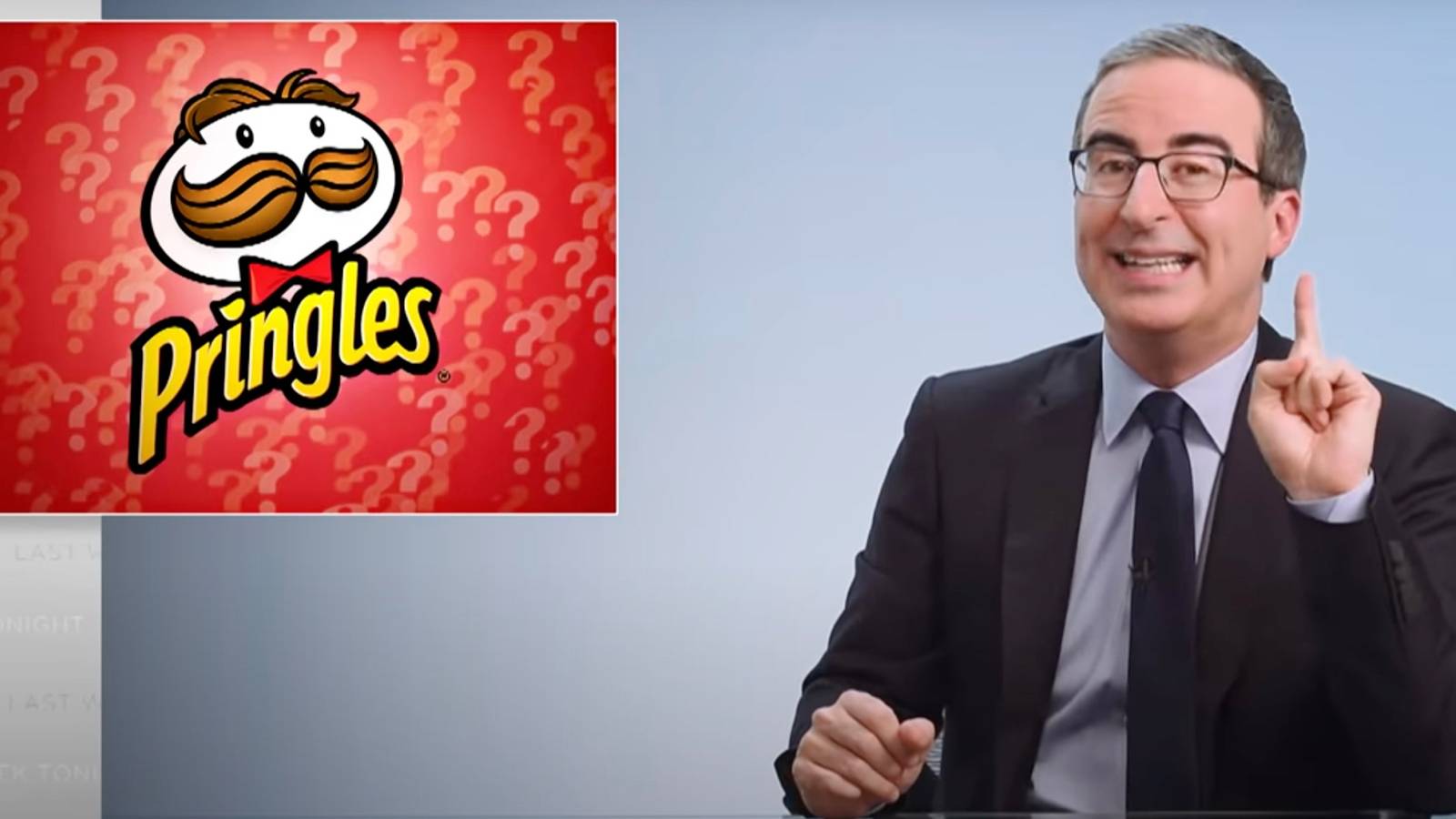 Full Pringles Mascot Body Revealed After John Oliver Challenge for Charity