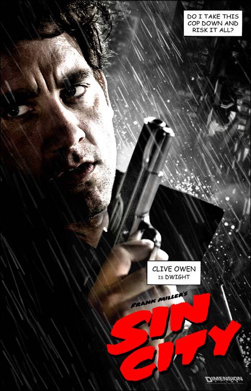 Sin City 2 Bruce Willis and Rosario Dawson Character Posters