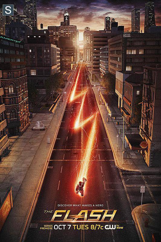 The Flash Poster: Barry Allen Blazes Through Central City
