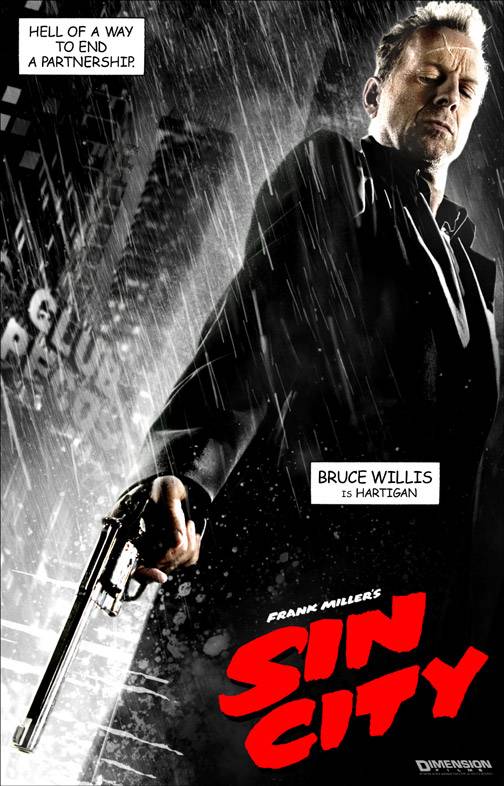 Sin City 2 Bruce Willis and Rosario Dawson Character Posters