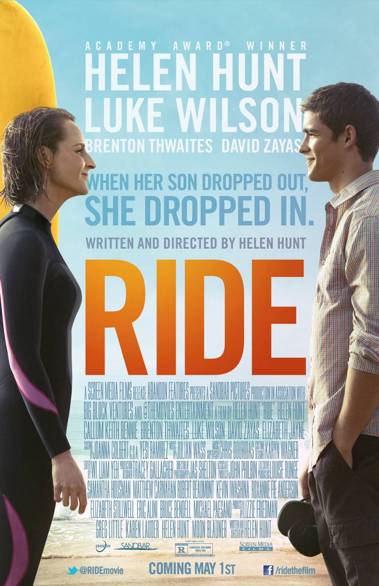 Ride Poster: Helen Hunt & Brenton Thwaites Hit the Surf | EXCLUSIVE