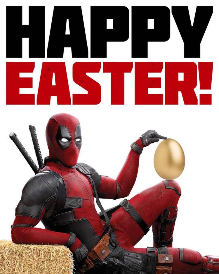 Deadpool 2 Easter Poster Lays a Giant Golden Egg