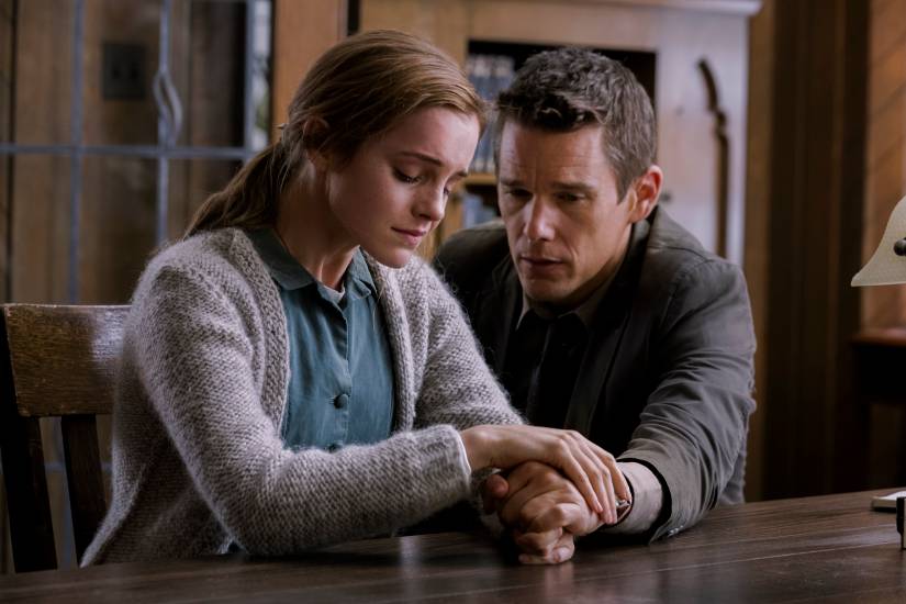 Regression First Look Photo with Emma Watson and Ethan Hawke