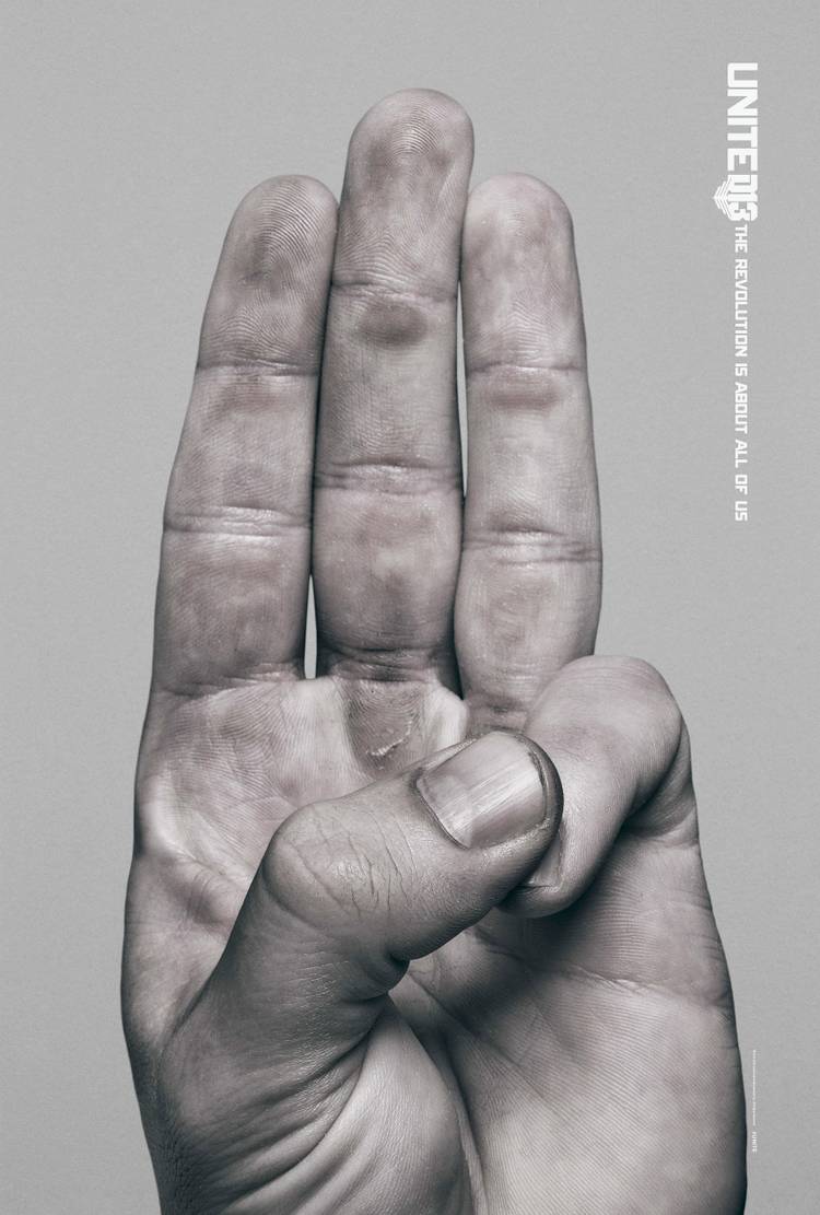 Mockingjay Part 2 Posters Unite the World with 3 Finger Salute