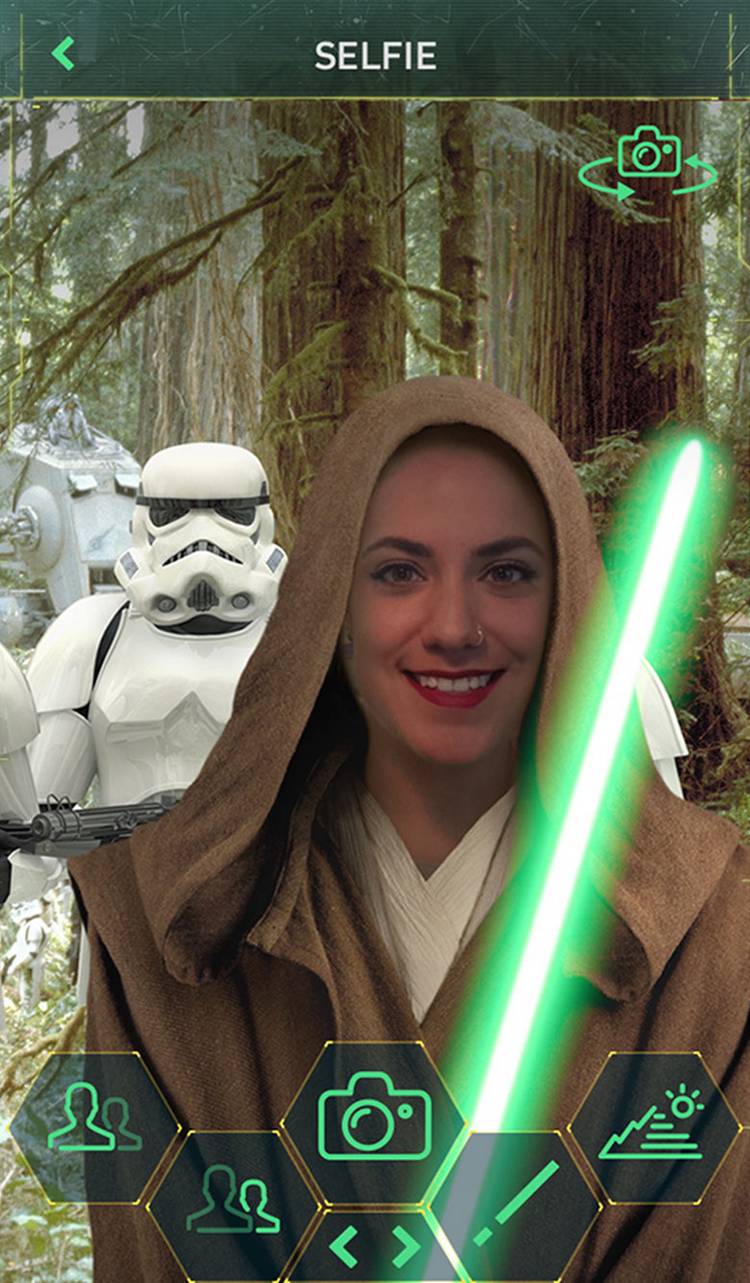 Star Wars App Launches with Jedi Selfies, Lightsaber Training & More