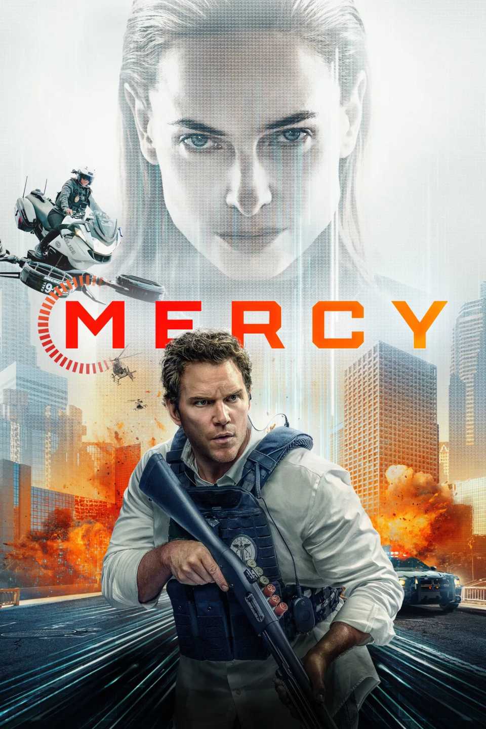 New 'Mercy' Trailer Has AI Rebecca Ferguson Gunning for Chris Pratt